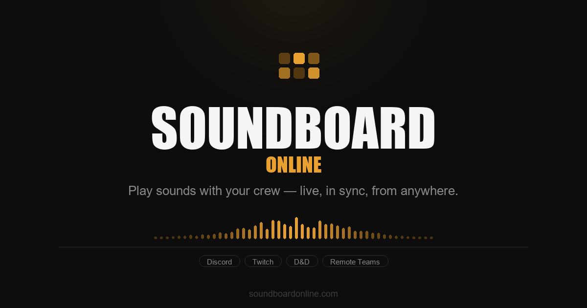 Soundboard Online – Free Real-time Collaborative Soundboard